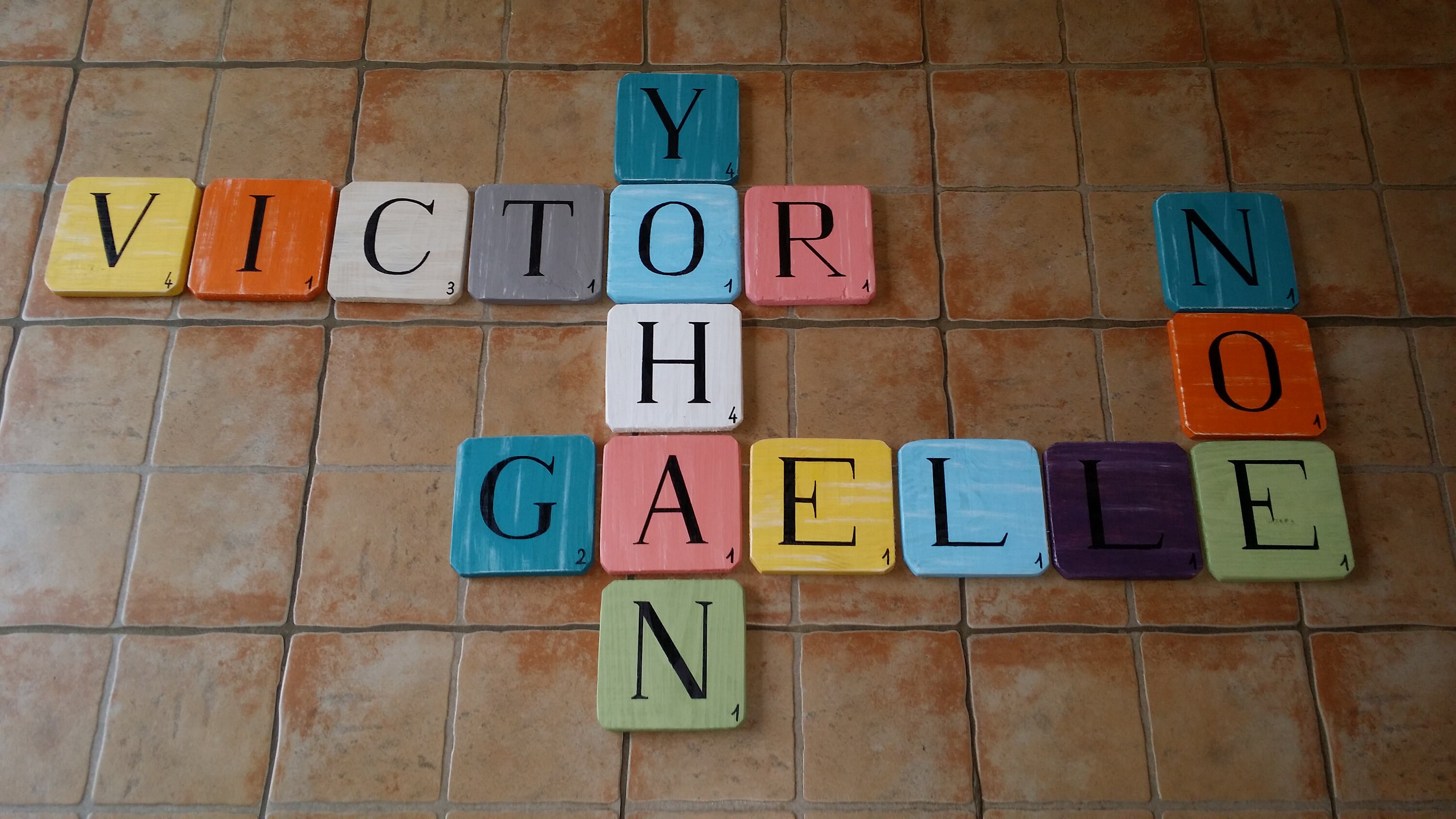 Lettre scrabble 15x15cm en bois personnalisable/tableau | Etsy