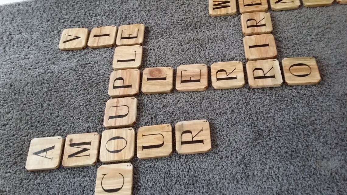 Lettre scrabble/10cm/lettre personnalisé/ tableau | Etsy France