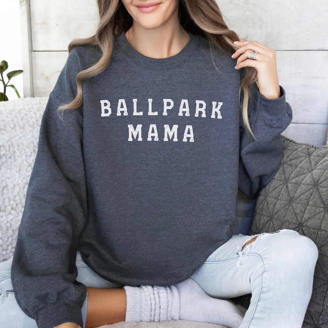 Ballpark Mama Crewneck Sweatshirt | Baseball Mama Sweatshirt | Ballpark ...