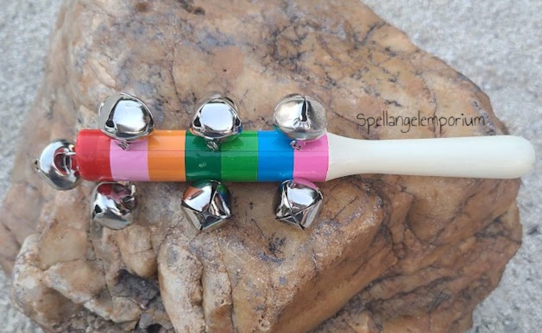 Oya Bell Stick Blessed 10 Bell Percussion Instrument/ Maraca Con ...