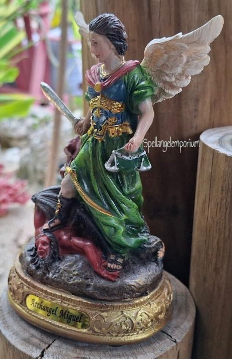 Archangel Miguel Statue ~ Estatua De San Miguel ~santeria / Ifa ...