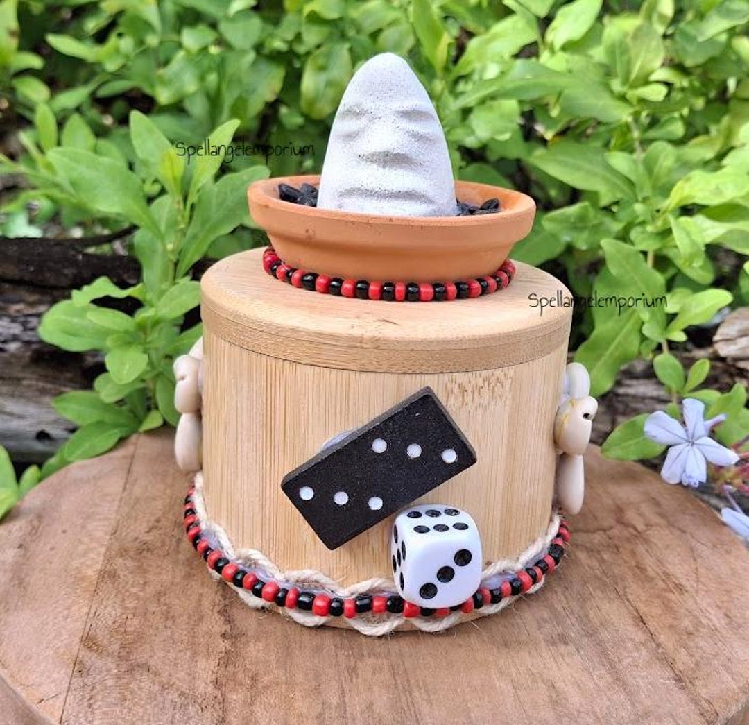 Elegua Trinket Box With Mini Elegua Blessed / Baratija De Elegua ...