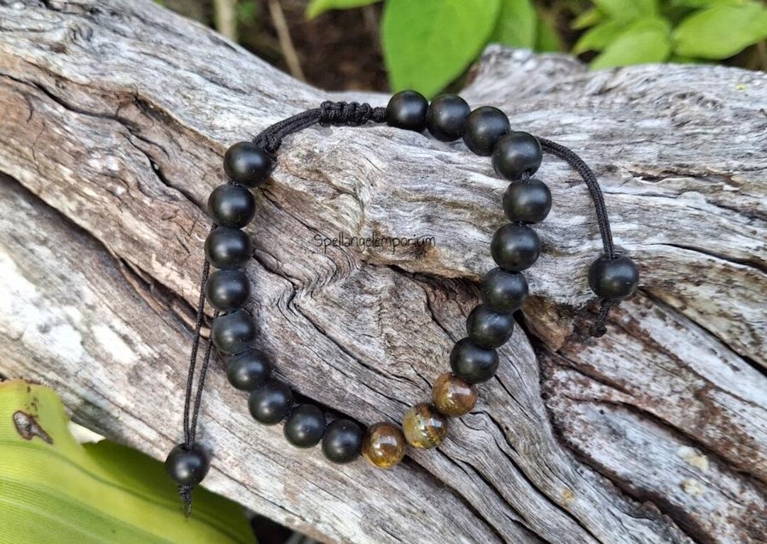 Chango Tiger Eye Adjustable Blessed Bracelet ~ Shango Blessed Bracelet ...