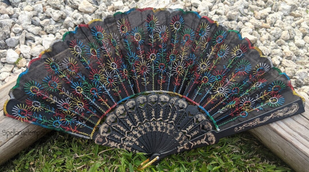 Oya Fan Blessed abanico De Oya bendecido Oya Santeria / - Etsy
