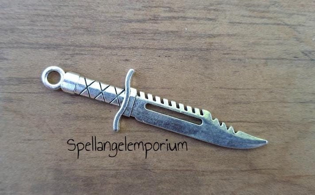 Knife Sword Silver Plated 2"~ Cuchillo Platiado De 2"~santeria / Ifa ...