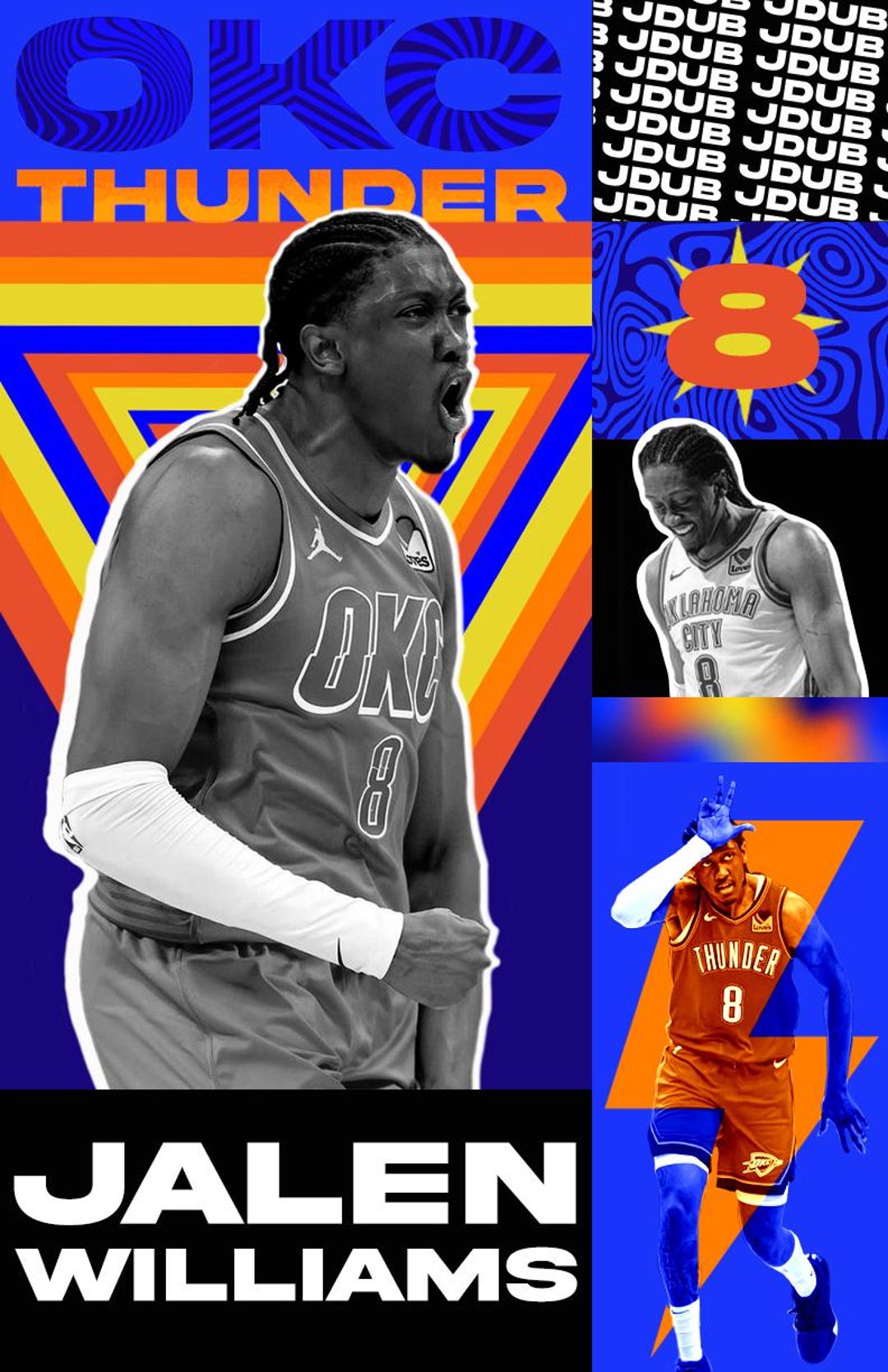 Jalen (jdub) Williams Thunder Poster - Etsy