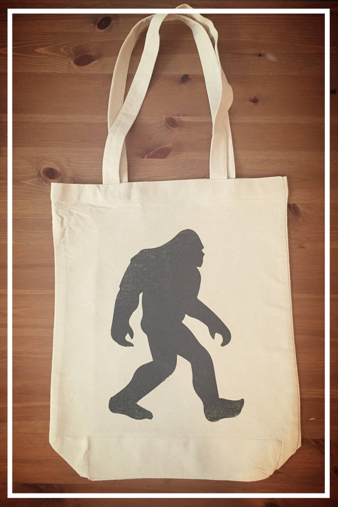Reusable Shopping Bag, Bigfoot Bag, 13"x15.5"x4", Grocery Bag, Farmer's ...