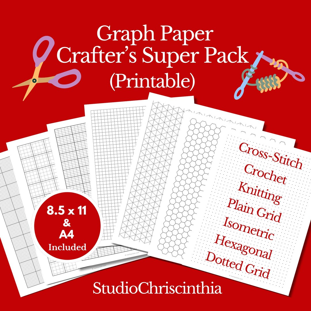 Printable Graph Paper Bundle, Mother's Day 2025, Mother's Day, Mother's ...