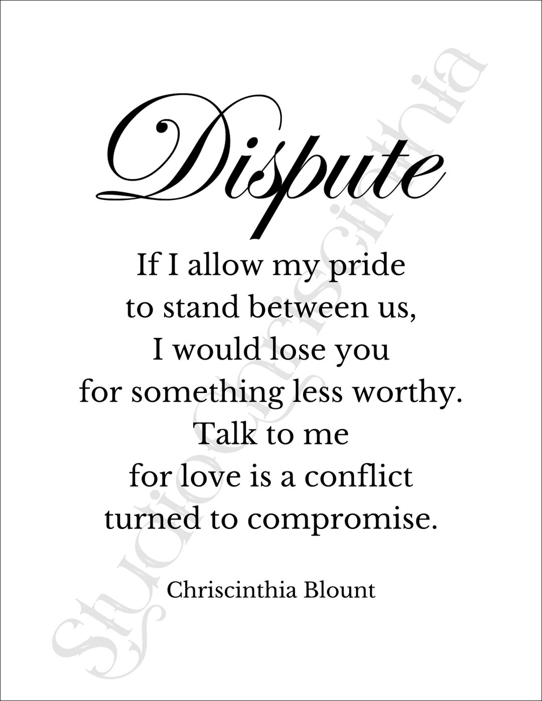 Love Poem, National Poetry Month, Poetry Month, FIVE SIZES, Long ...