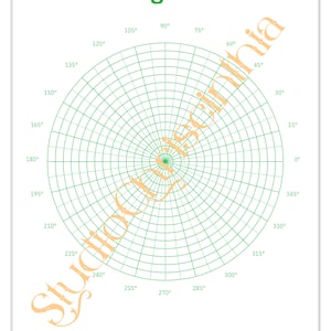 Circular Graph Paper, STEM Education, STEAM Education, Polar Graph ...