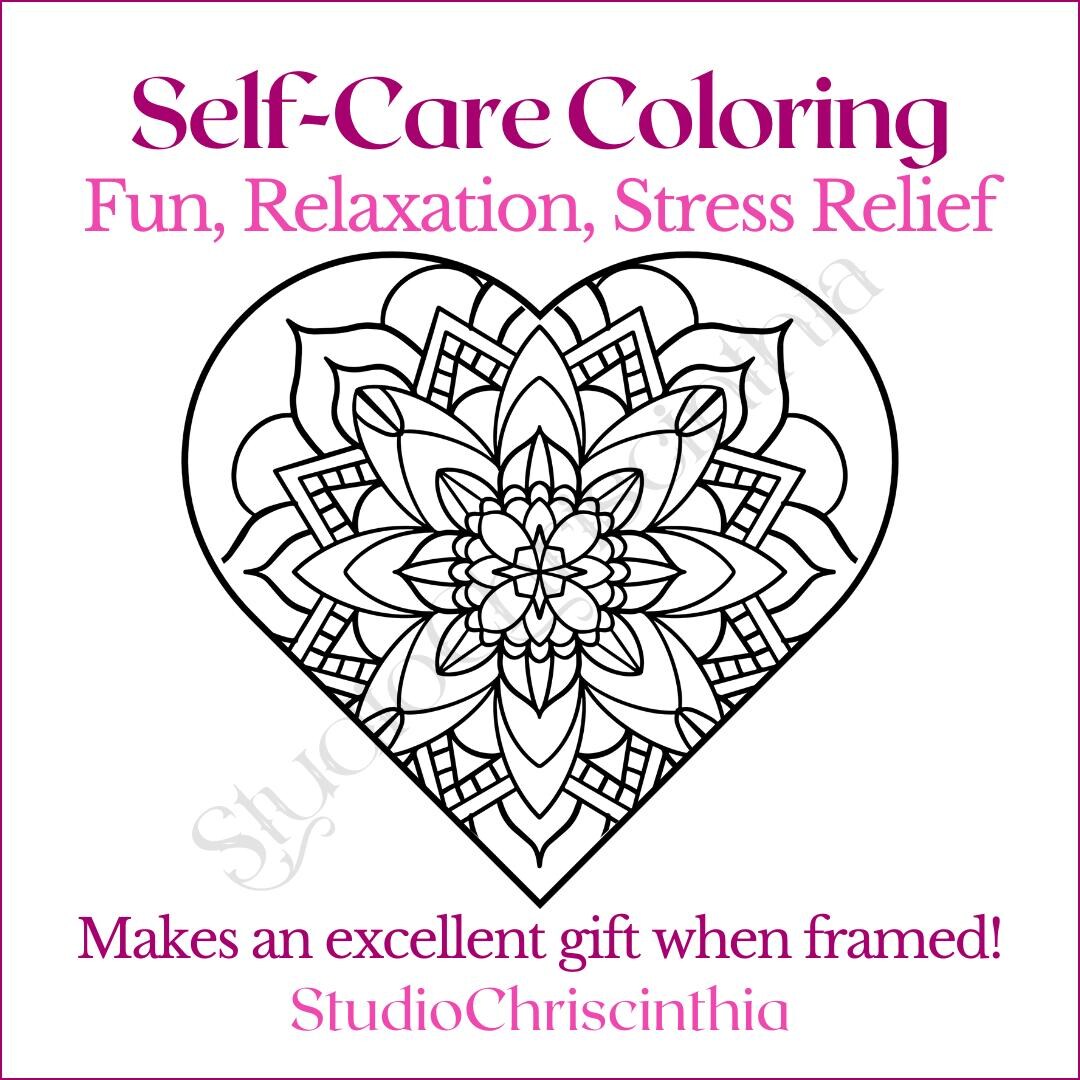 Heart Coloring Page, Mother's Day 2025, Mother's Day, Mother's Day ...