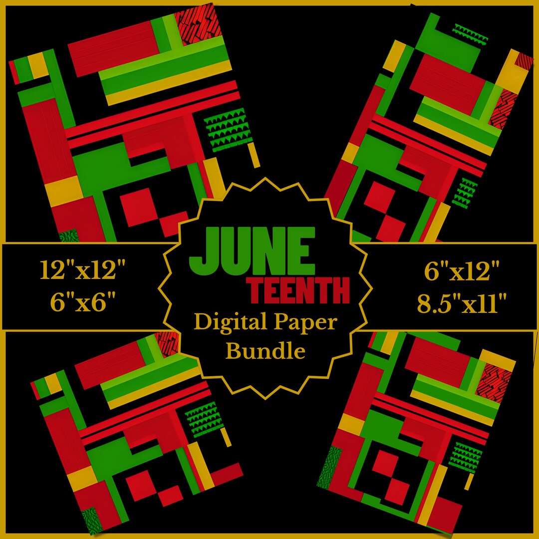 Juneteenth Digital Paper, Juneteenth 2025, Juneteenth, Juneteenth Gift ...