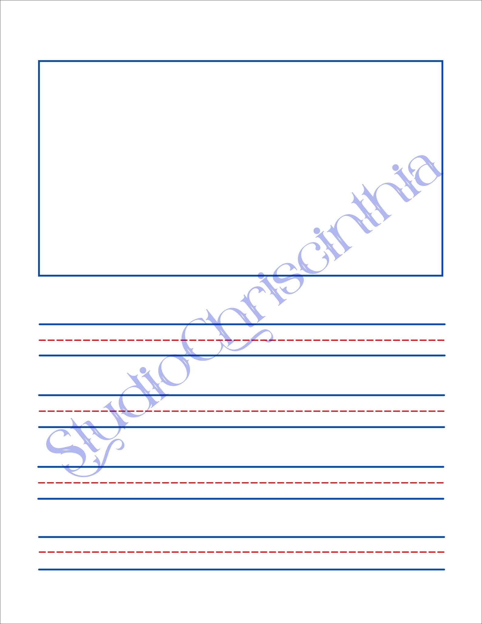 Printable Handwriting Paper With Drawing Space, STEM Education, STEAM ...
