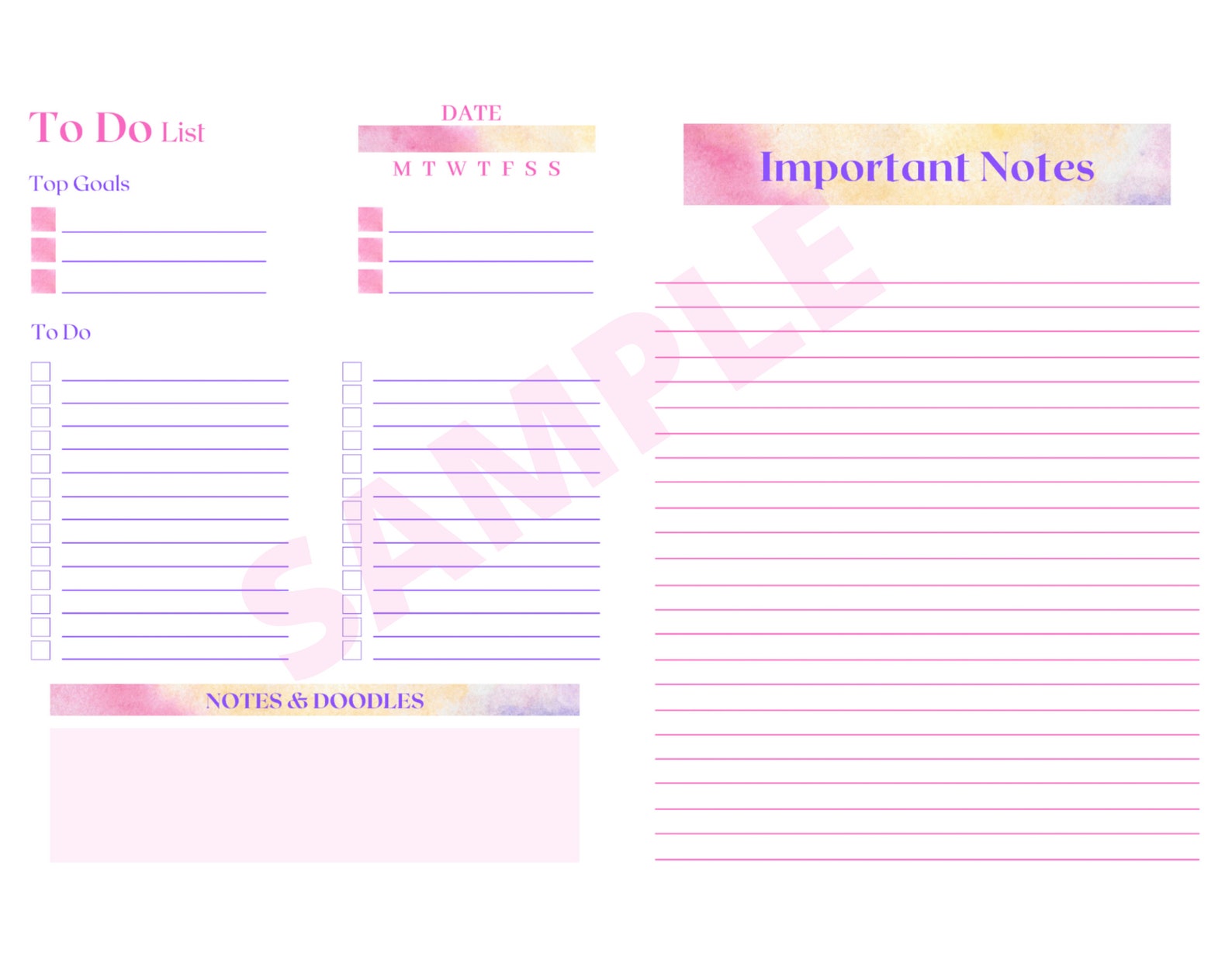 EDITABLE to Do List FILLABLE to Do List Printable to Do - Etsy