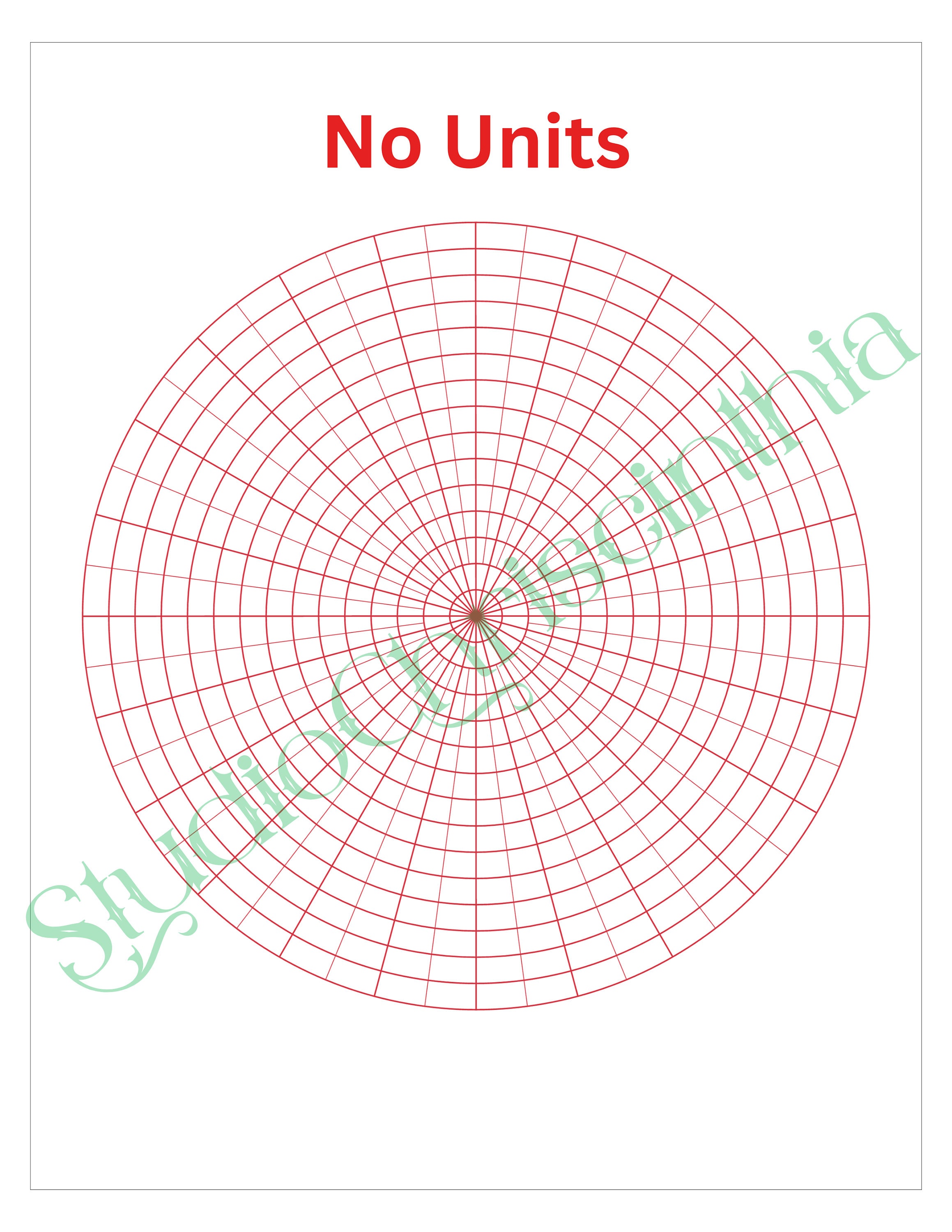 Circular Graph Paper, STEM Education, STEAM Education, Polar Graph ...