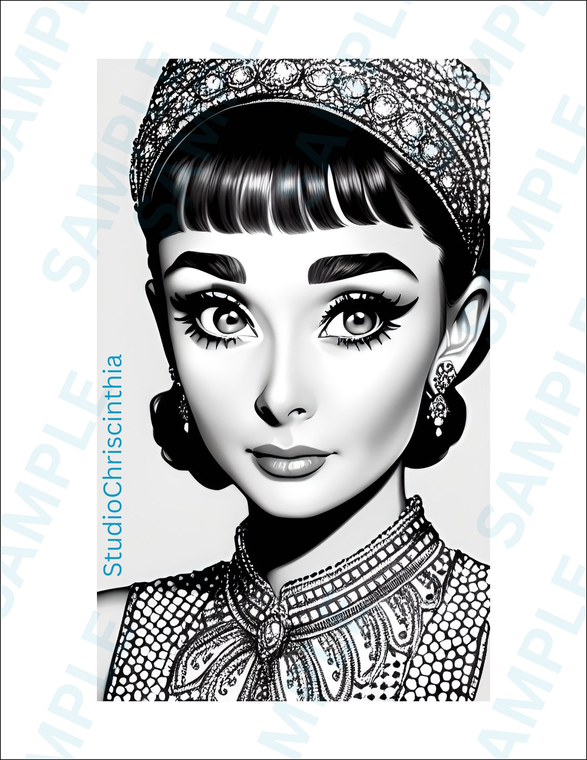 Audrey Hepburn Coloring Pages