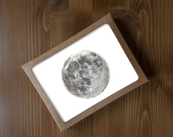 Full Moon Card - Etsy