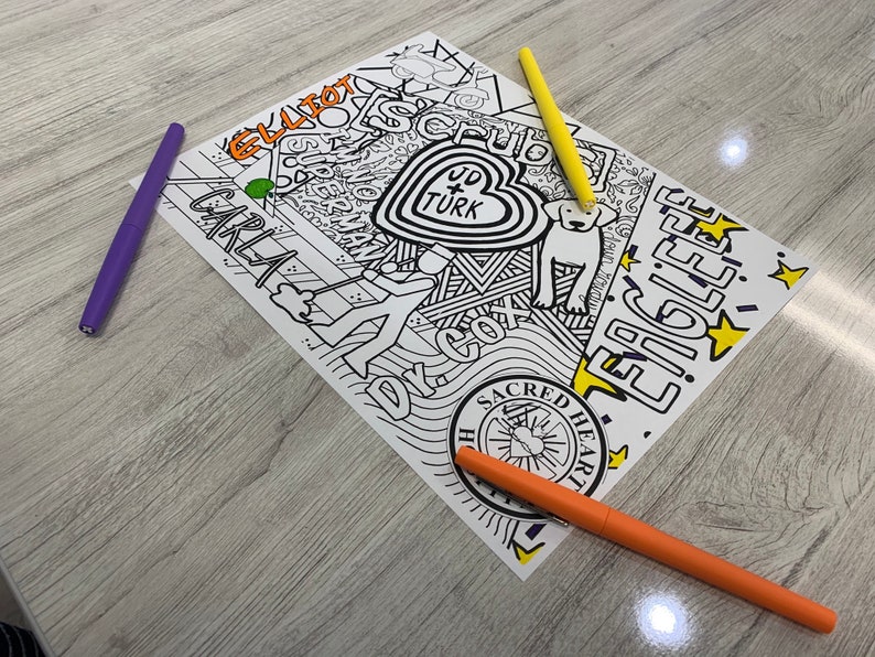 Scrubs Themed Adult Coloring Sheet | INSTANT DOWNLOAD - Etsy