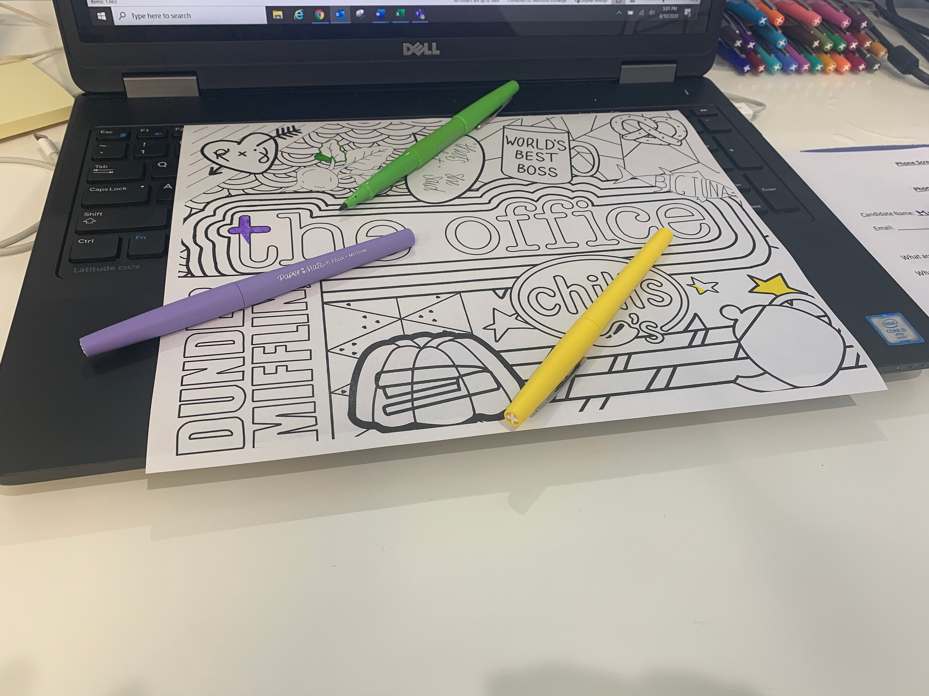 The Office Adult Coloring Sheet | INSTANT DOWNLOAD - Etsy