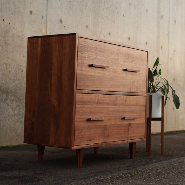 Wooden File Cabinet - Etsy