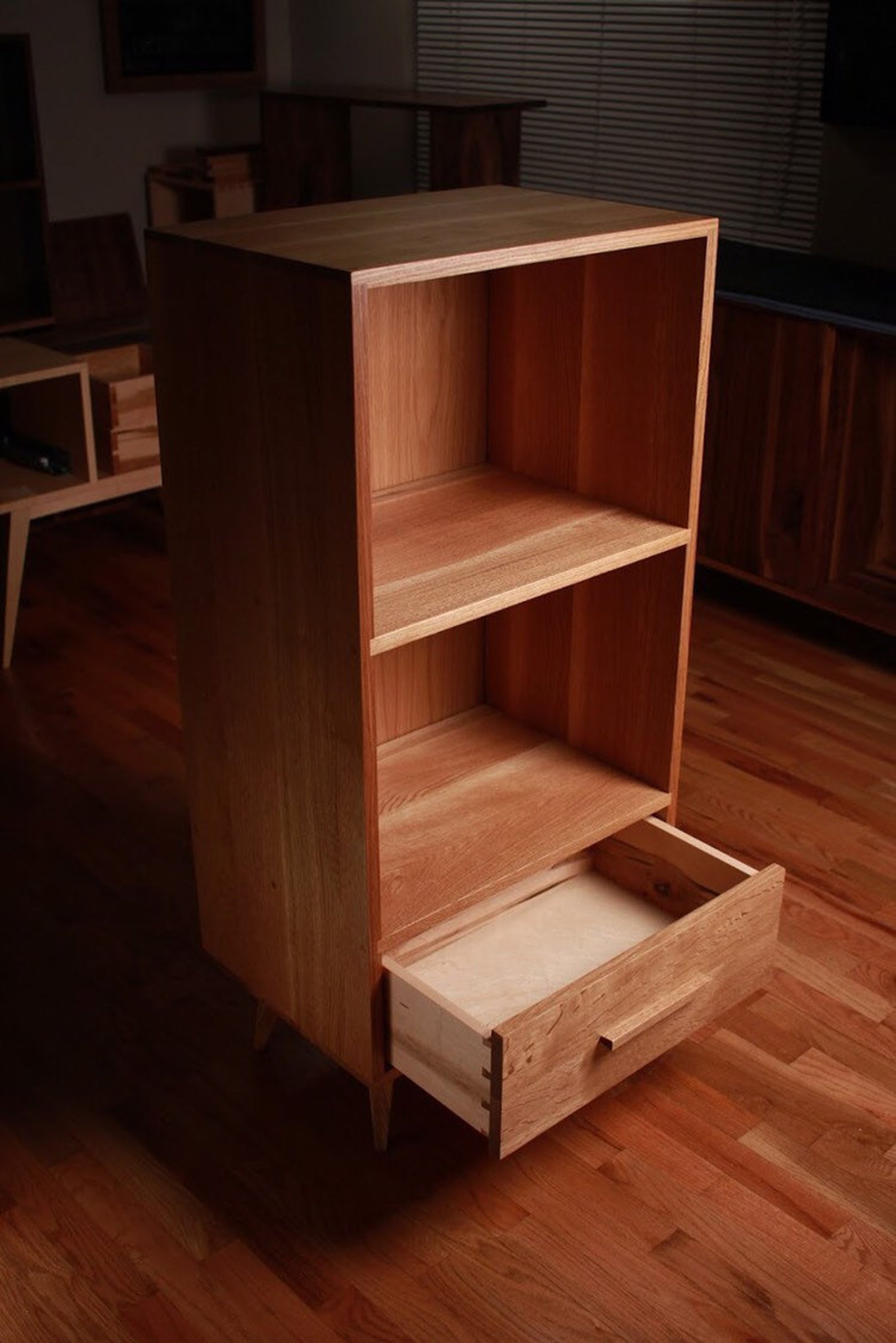 Halfstack Bookcase 43h Modern Storage Mid-century | Etsy