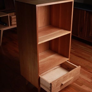 Halfstack Bookcase, 43"h, Modern Storage, Mid-century Record Storage ...