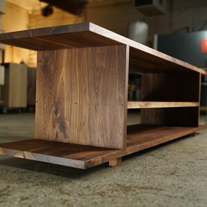 Saki Console Table, Solid Wood Modern Table, Domestic Hardwood (shown ...