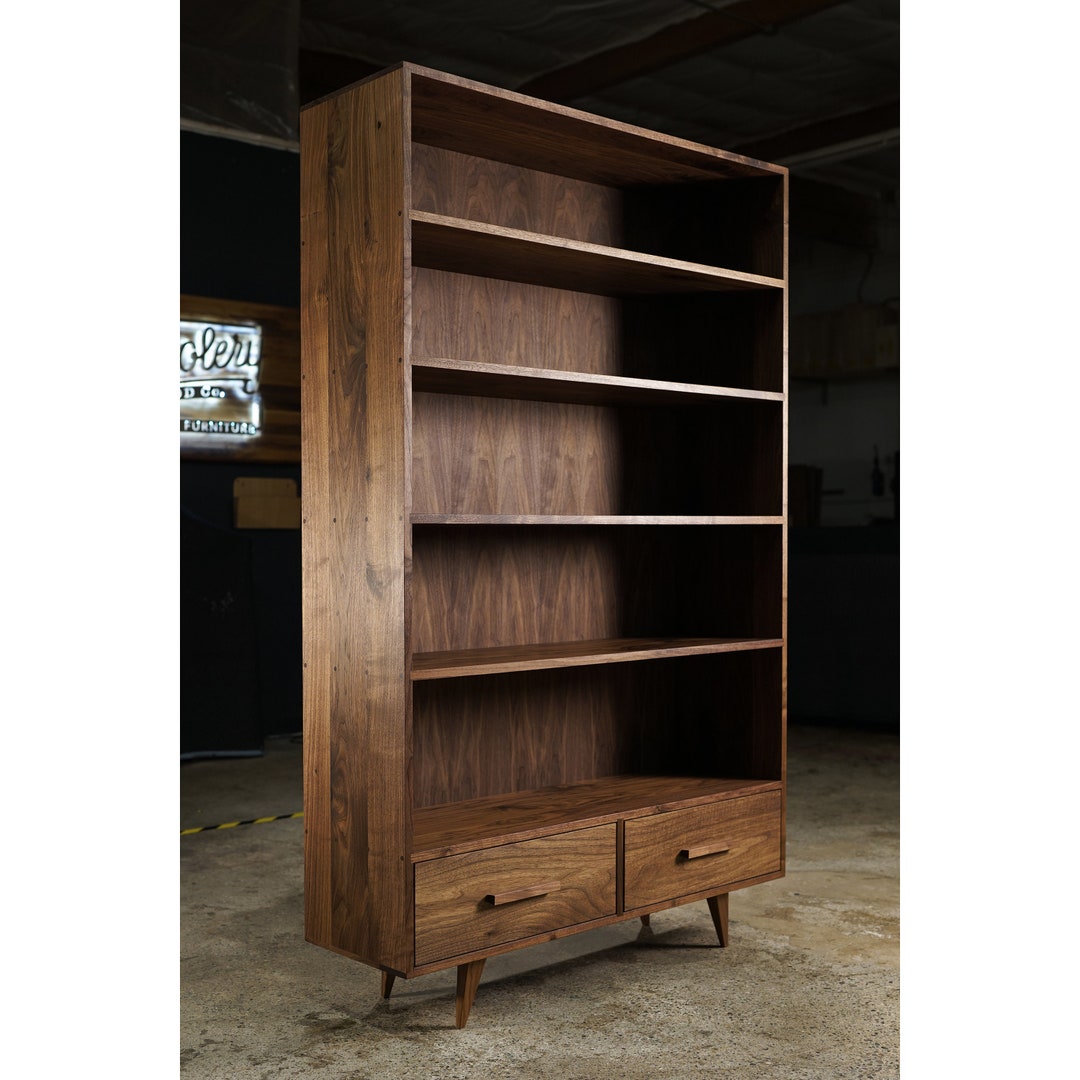 Fullstack Bookcase Double Wide, 45w, Modern Bookshelf, Vinyl Bookcase ...