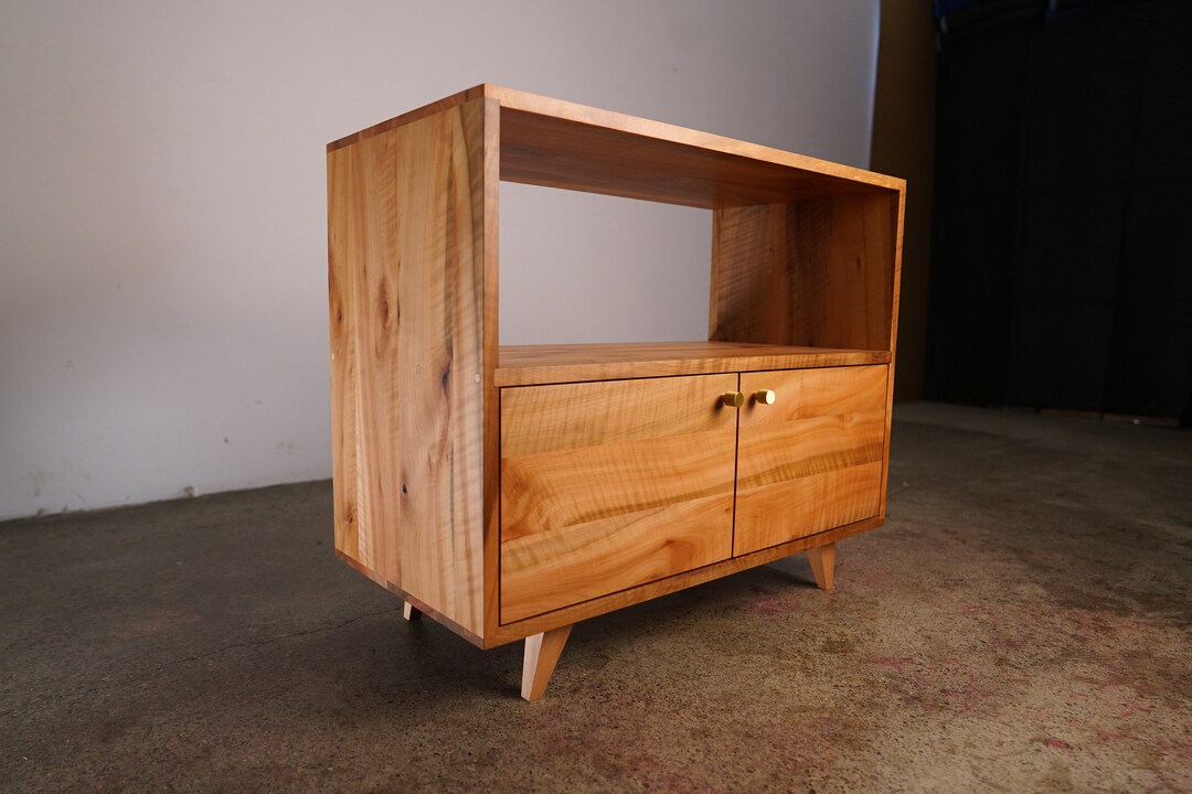 Pike Place Console, Handcrafted Solid Wood Media Cabinet, Customizable ...