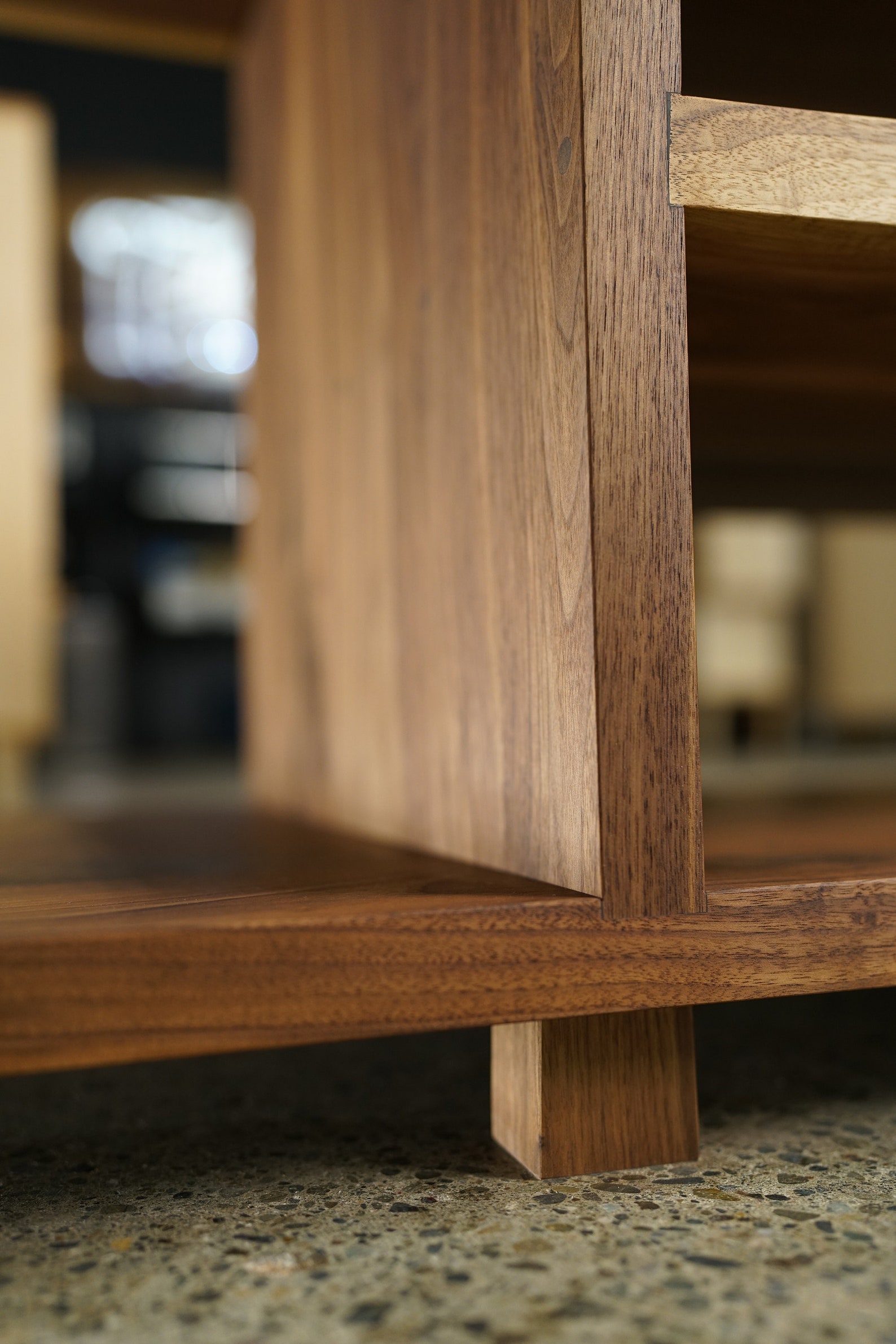 Saki Console Table, Solid Wood Modern Table, Domestic Hardwood shown in ...