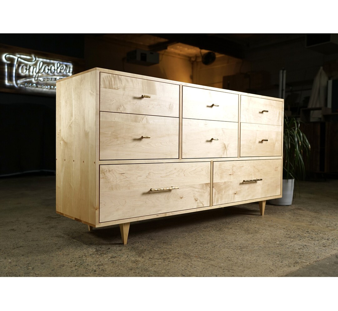 Master Lowboy Dresser, 8 Drawers, Modern Dresser, Modern Lowboy, 8 ...