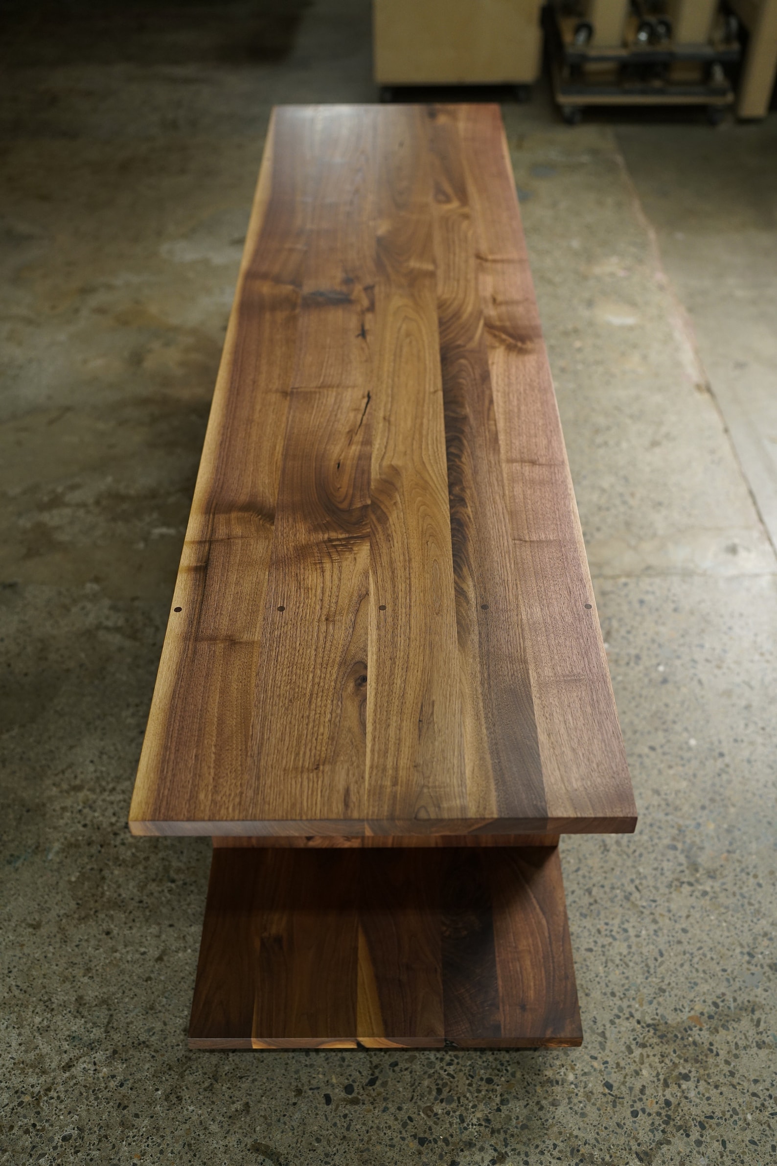 Saki Console Table, Solid Wood Modern Table, Domestic Hardwood shown in ...