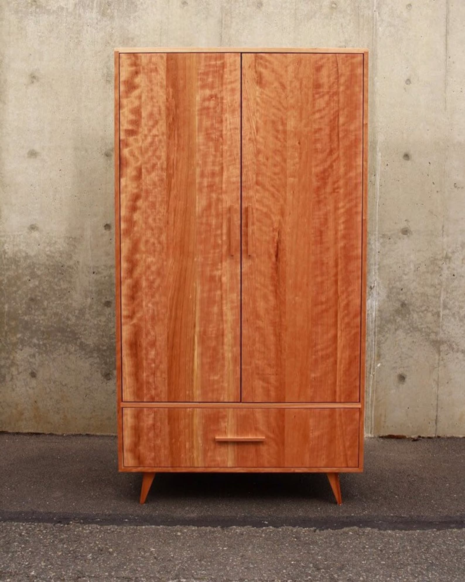 Modern Wardrobe Armoire Mid Century Armoire Modern Wardrobe | Etsy