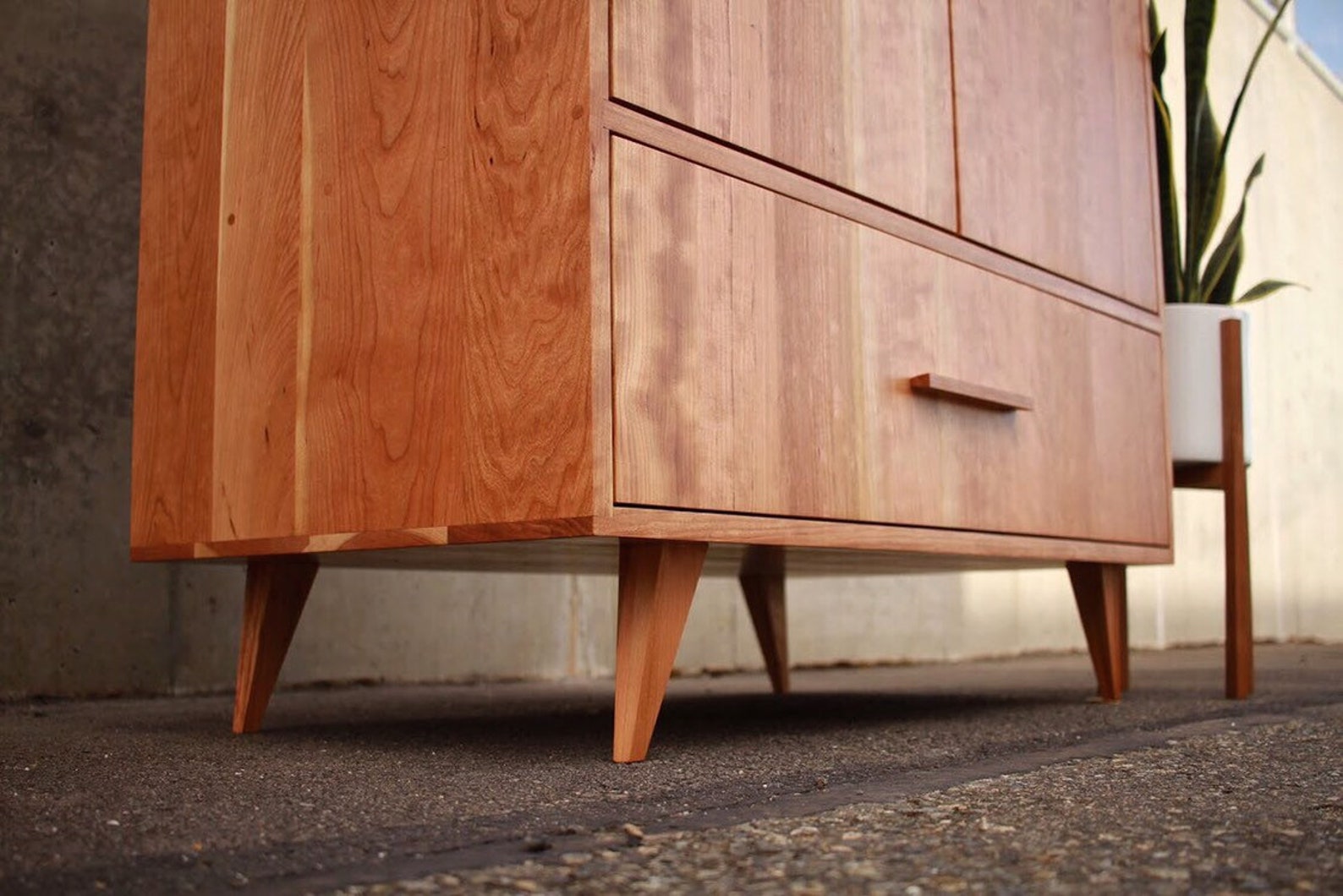 Modern Wardrobe Armoire Mid Century Armoire Modern Wardrobe | Etsy