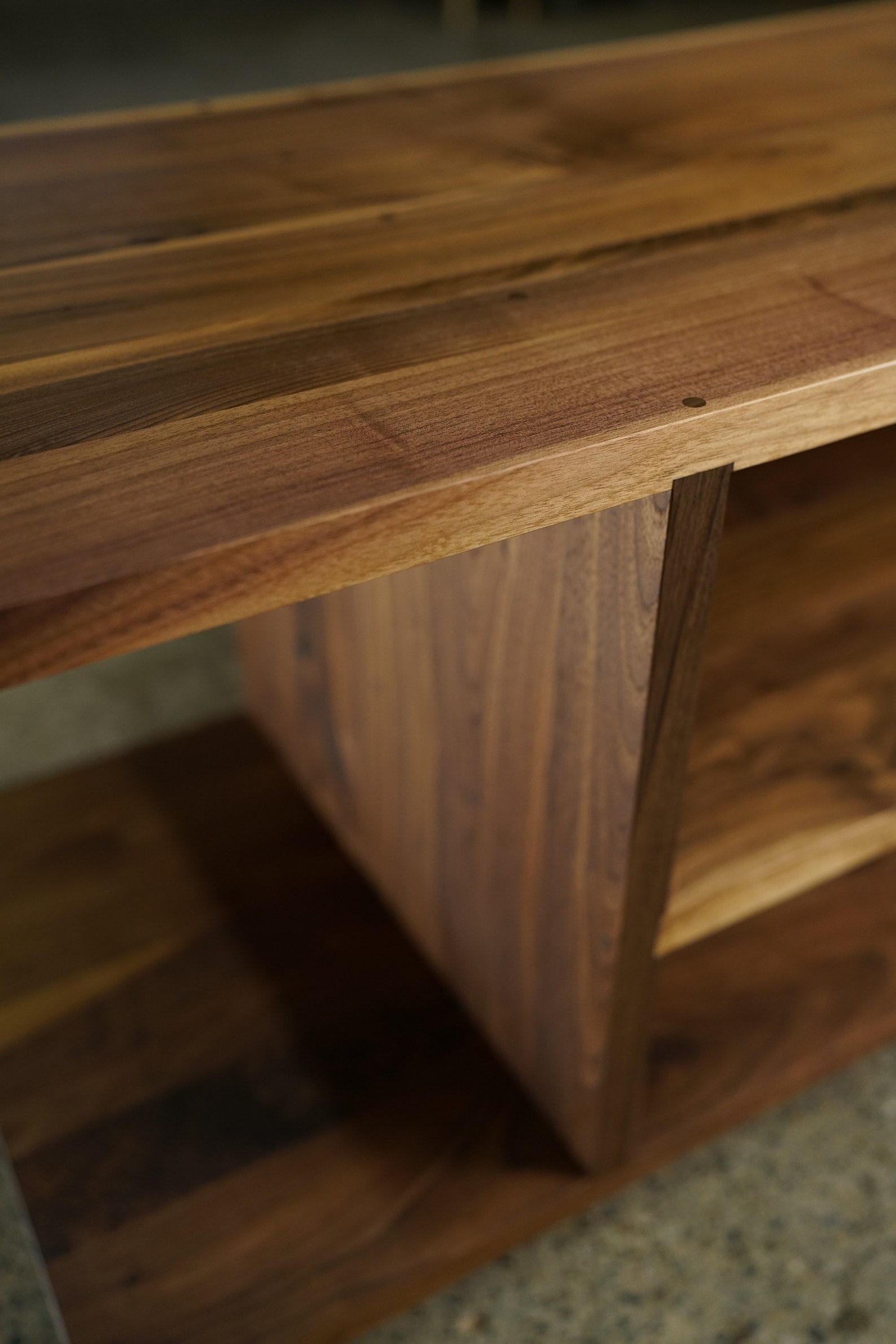 Saki Console Table, Solid Wood Modern Table, Domestic Hardwood shown in ...