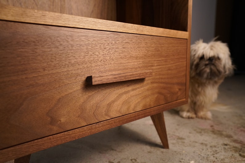 Halfstack Bookcase 43h Modern Storage Mid-century - Etsy