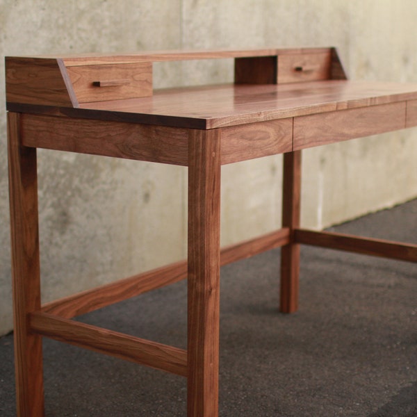 Solid Wood Desk - Etsy
