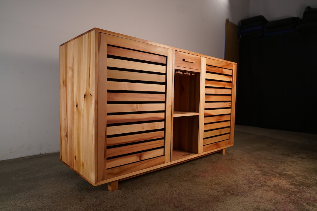 Kavanaugh Wine Bar, Handcrafted Solid Wood Liquor Cabinet, Customizable ...