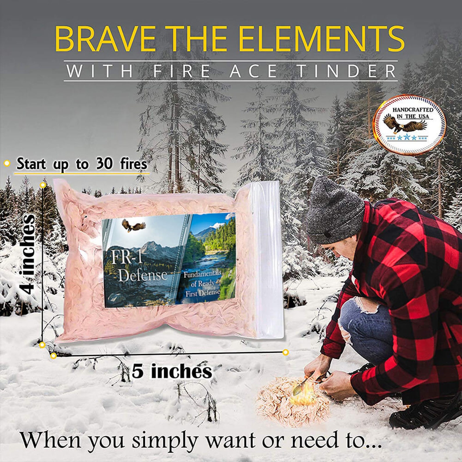 Fire Ace Tinder. Fire Starting Tinder, Survival Fire Starter, Great for ...