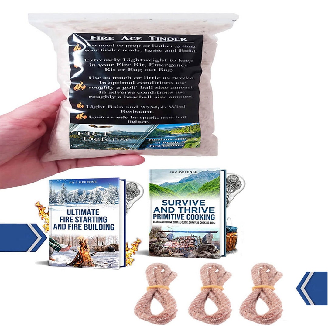 Fire Ace Tinder large Pack Fire Starting Tinder Survival - Etsy