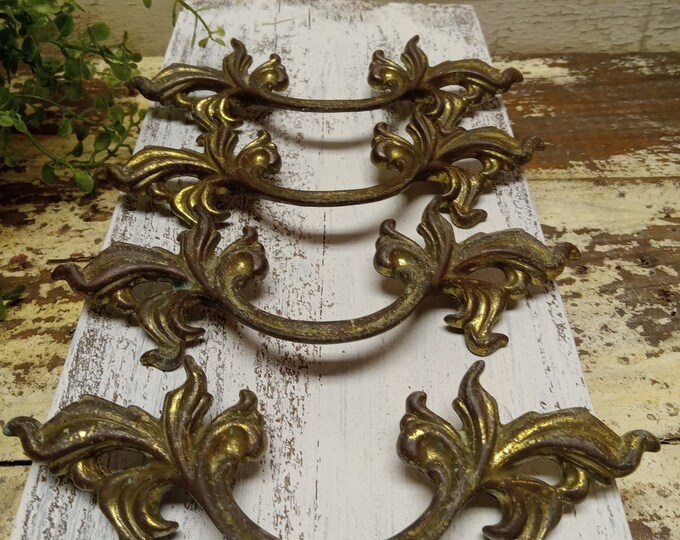 4 French Provincial, French Country Farmhouse Drawer Pulls, Fixerupper ...