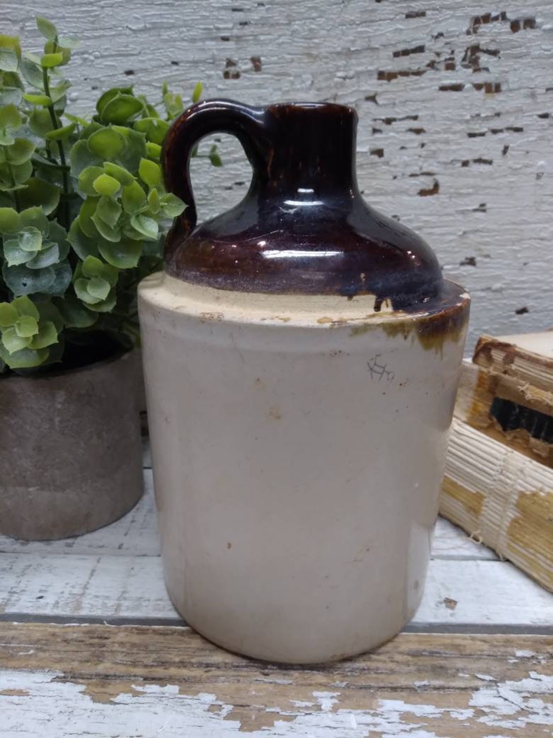 Antique Crock Jug Stone Ware Antique Crock Salt Glazed Crock - Etsy