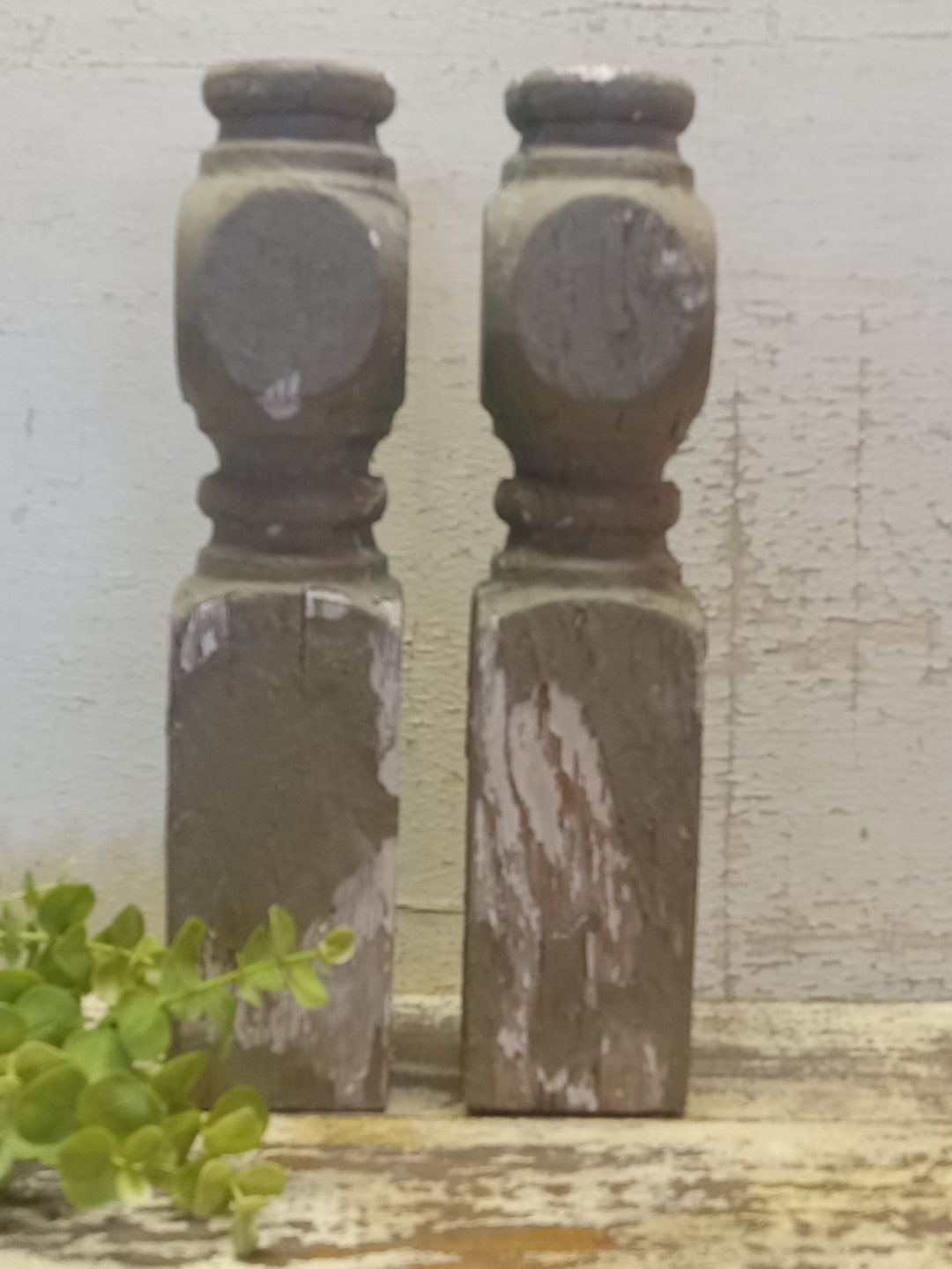 1 Chippy Architectural Salvaged Wood Spindle Post, Primitive Farmhouse ...