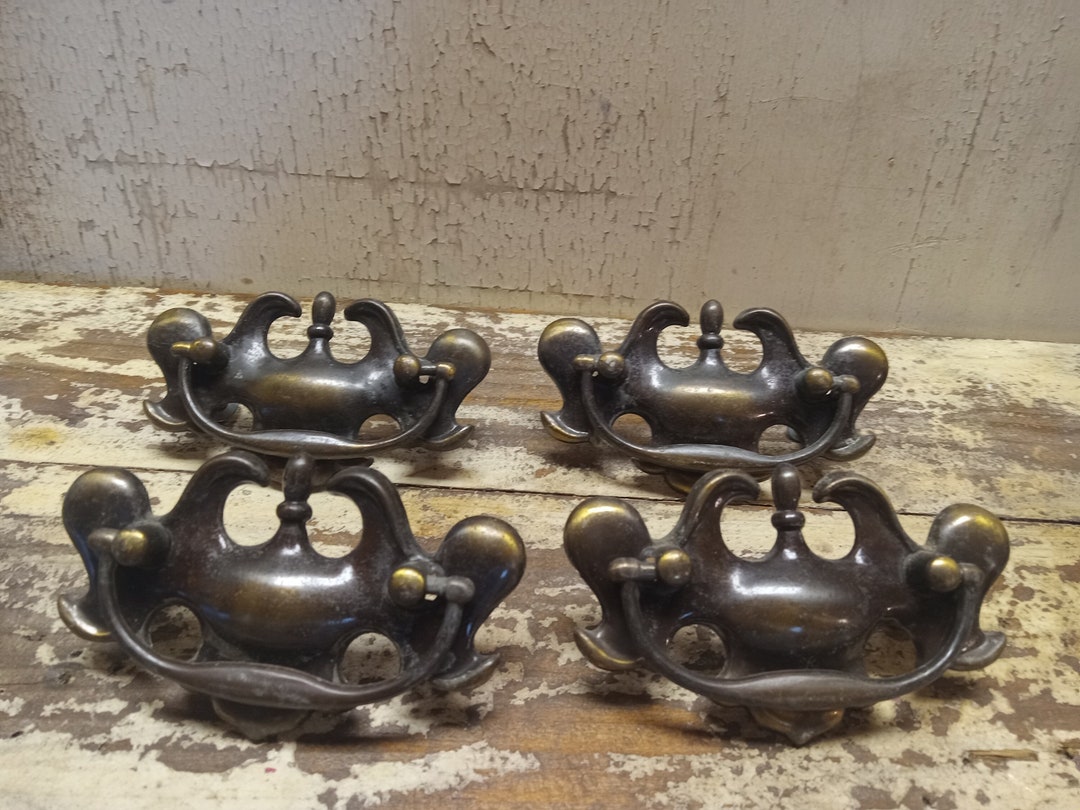 4 Colonial Drawer Pulls, French Country Farmhouse Drawer Pulls ...