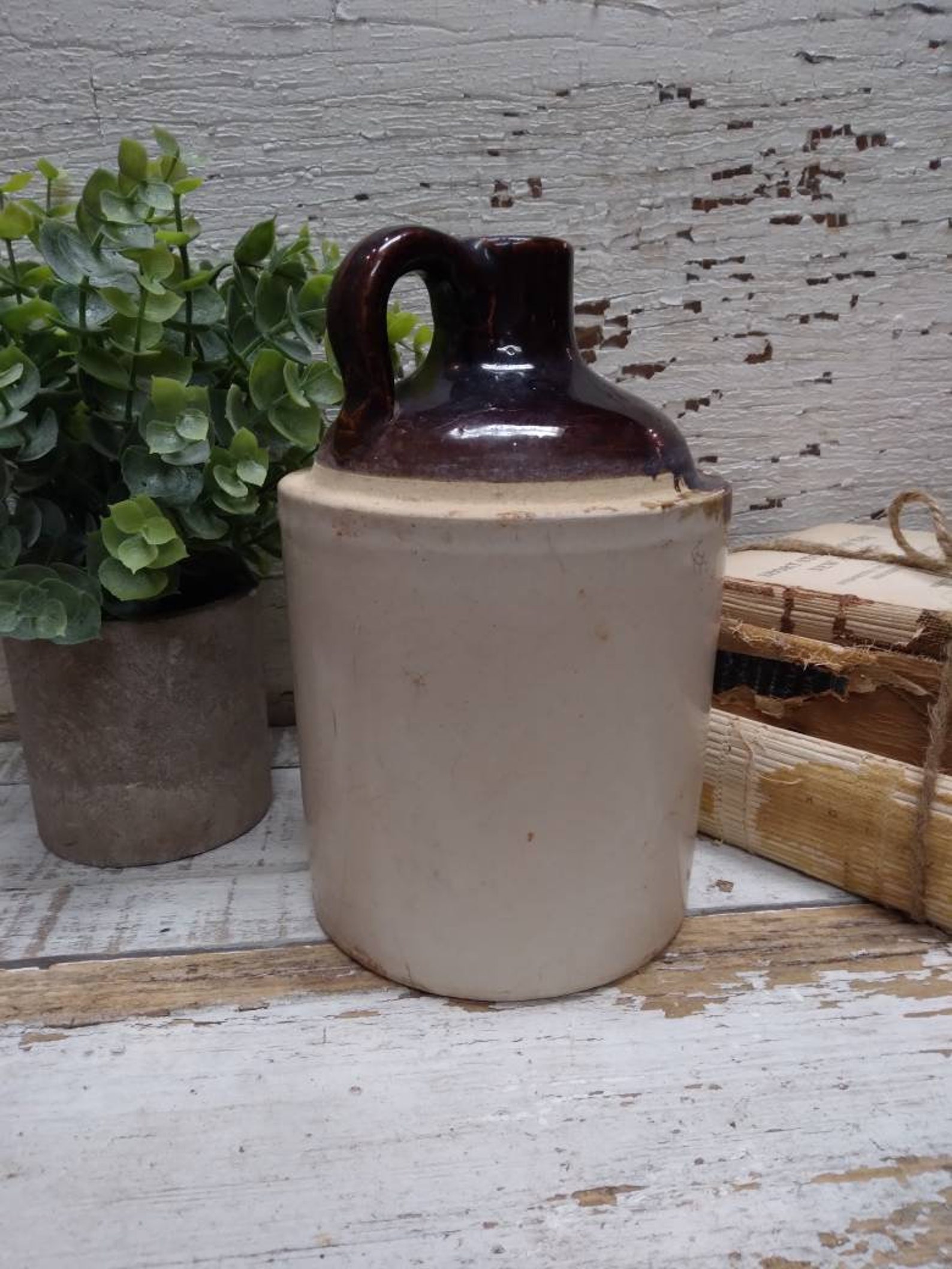 Antique Crock Jug Stone Ware Antique Crock Salt Glazed Crock - Etsy