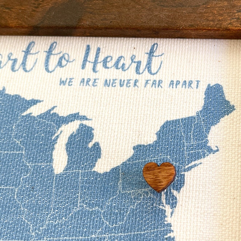 Map Hearts - Etsy