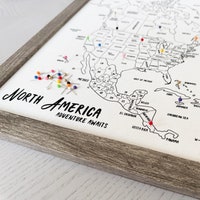 Push Pin Map - Etsy