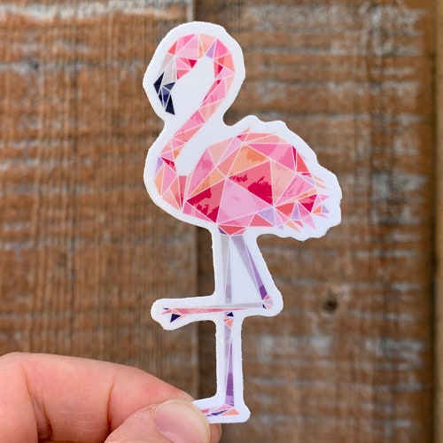 Distressed Shabby Chic We Don't Give a Flock Flamingo Fun | Etsy