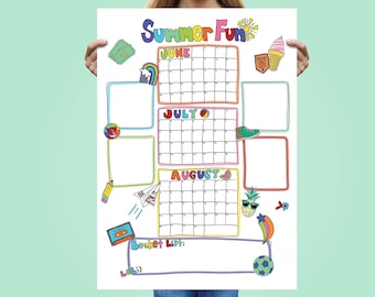 2025 Summer Bucket List Printable Digital Download Summer Activity ...