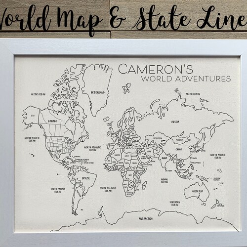 World Push Pin Personalized Map Custom Push Pin Map Travel - Etsy